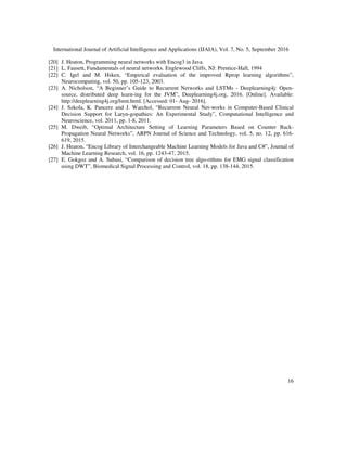 OPTIMIZATION OF NEURAL NETWORK ARCHITECTURE FOR BIOMECHANIC