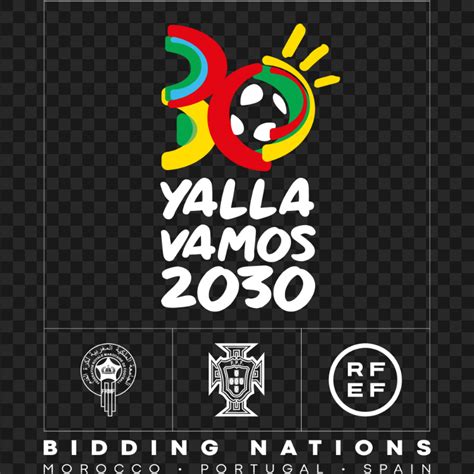 2030 Fifa World Cup Slogan And Visual Identity Black Version Png — Free