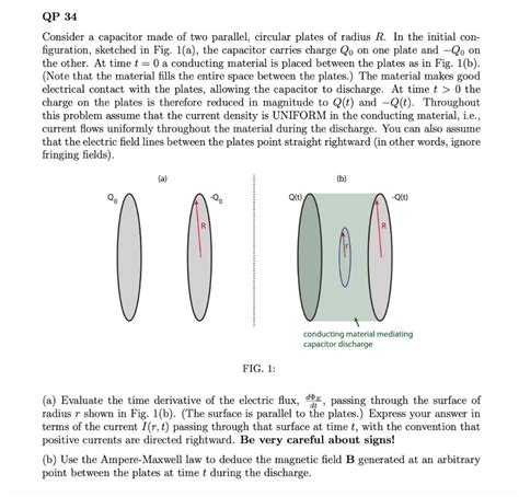 Solved Consider A Capacitor Made Of Two Parallel Circu
