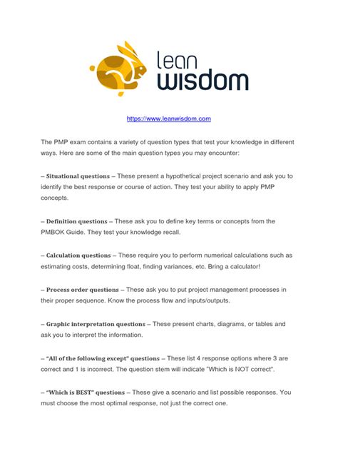 Pmp Exam Questions With Answers Pdf