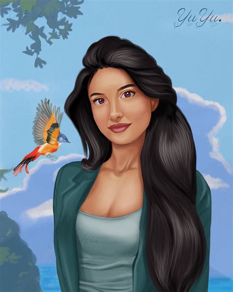 Иллюстрация Портрет милой девушки в стиле 2d другое реализм