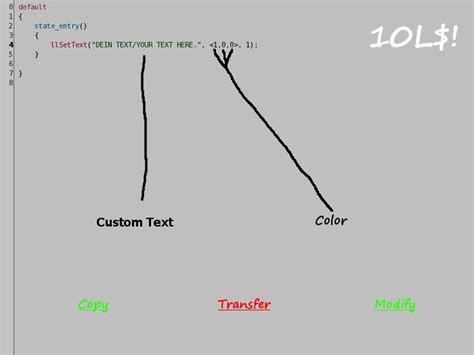 second life marketplace hover text script v1 0
