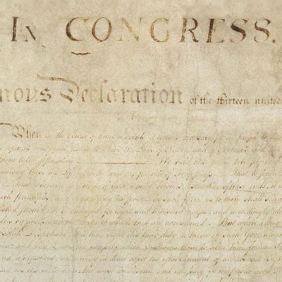 Declaration Of Independence Document Text