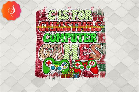C For Computer Games Christmas By Zemira Thehungryjpeg