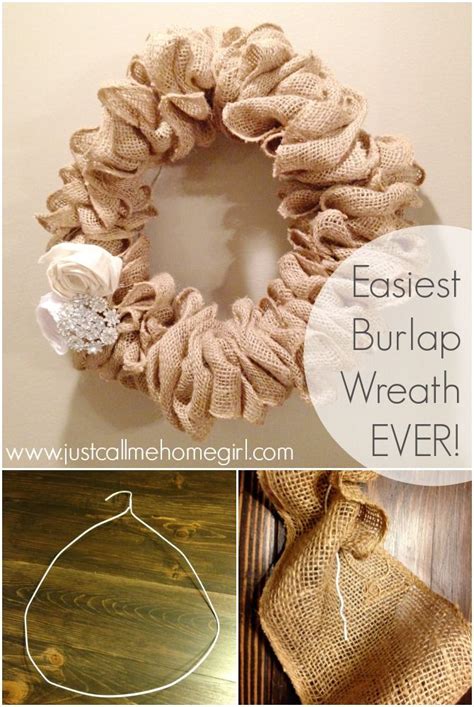 Easiest Burlap Wreath Ever Just Call Me Homegirl In 2025 Easy Burlap Wreath Easiest Burlap