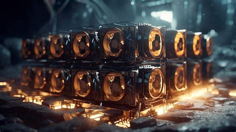 Premium Photo A Photo Of A Bitcoin Mining Rig In Action