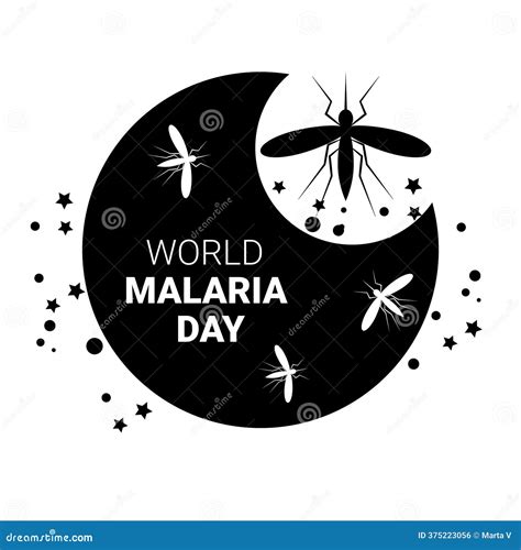 Stop Malaria Collection Symbol Or Sign Stop Malaria Vector