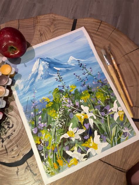 Регистрация на Мини курс правополушарного рисования Весна в 2024 г Краска Рисование