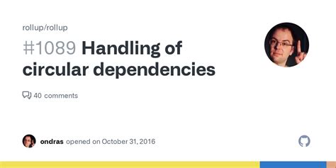 Handling Of Circular Dependencies Issue Rollup Rollup Github