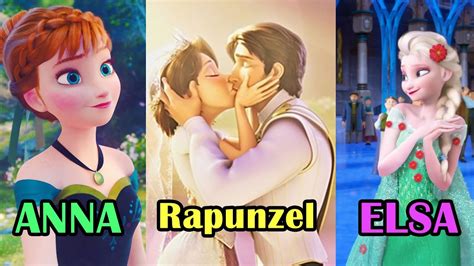 Kissing Elsa Rapunzal