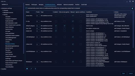 Conditional Actions Knarzwerk