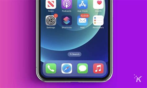how to remove the home screen search button on iphone knowtechie