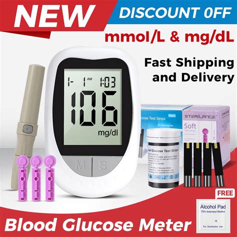 Glucometer Set Blood Sugar Monitoring Kit Blood Glucose Monitor With 50