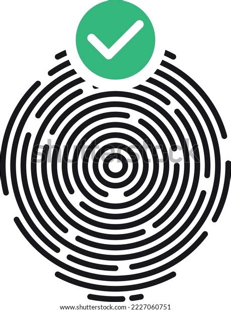 Fingerprint Scan Secure Authorization Data Protection เวกเตอร์สต็อก ปลอดค่าลิขสิทธิ์