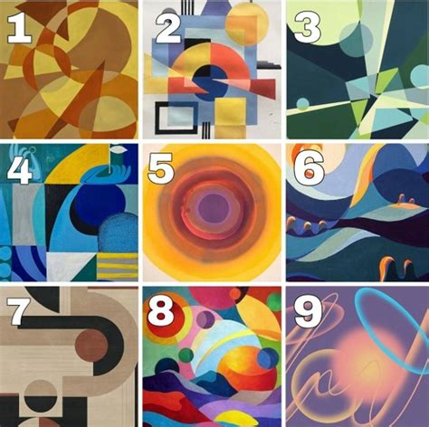 Быстрый тест «Я в моменте Вы видите картинку с абстрактными изображениями Выберите изображение