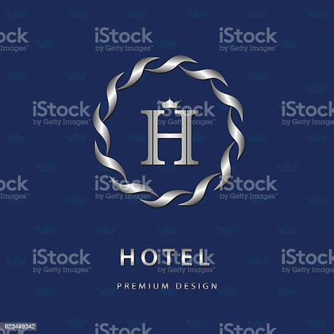 모노그램 디자인 그레이스풀 형판 우아하다 비즈니스 휘장 알파벳 H 벡터 0명에 대한 스톡 벡터 아트 및 기타 이미지 0명 3차원 형태 곧은 Istock