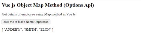 Vue Map Array Or Map Object