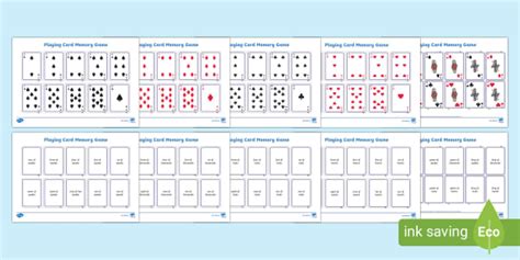 Playing Card Memory Game Teacher Made Twinkl