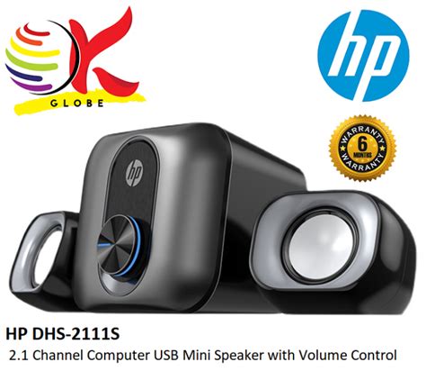 Hp Dhs Dhs S Wired Mini Multimedia Usb Speaker With Mm Single Plug Connection For
