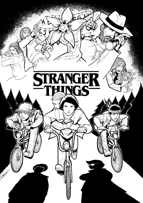 Stranger Things Season 1 Inks By Quiqueperezsoler On Deviantart