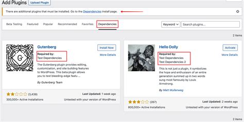 Feature Project Plugin Dependencies Make WordPress Core