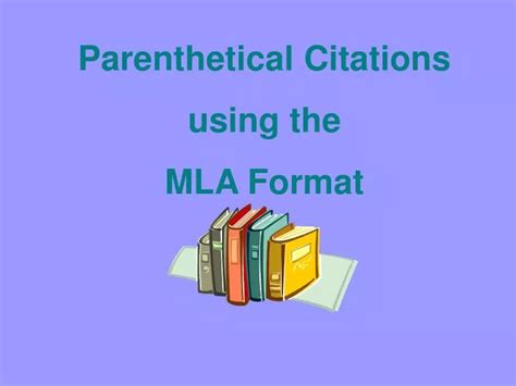 PPT Parenthetical Citations Using The MLA Format PowerPoint Presentation ID
