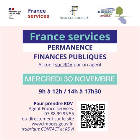 Info Ccpl Permanence Des Finances Publiques à La Maison France