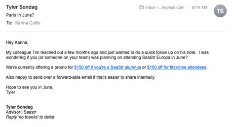 Follow Up Unreplied Email Sample Chlistfilm