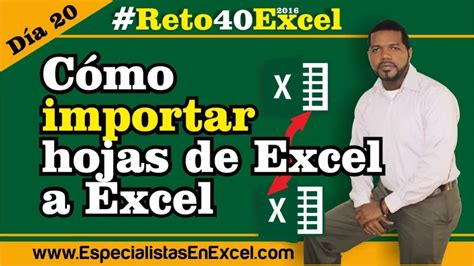 Día 20 Cómo Importar Hojas De Excel A Excel O Copiar Hojas De Excel