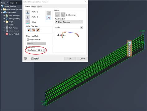 How To Create An Asymmetrical Bend Using Sheet Metal Part Features Autodesk Community