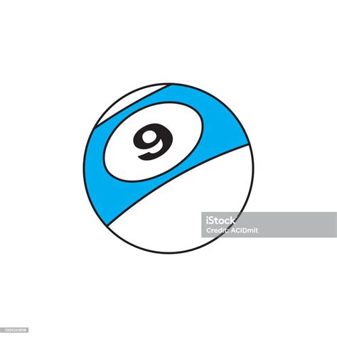 흰색 배경에 당구 공 플랫 라인 아이콘 토너먼트 일러스트레이션 및 스포츠 앱을 위한 간단한 벡터 로고 아트eps 10 Championship에 대한 스톡 벡터 아트 및 기타