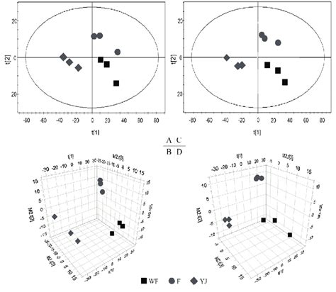 Score Plot Of Pls Da Analysis Of Three Treatments For Extracting