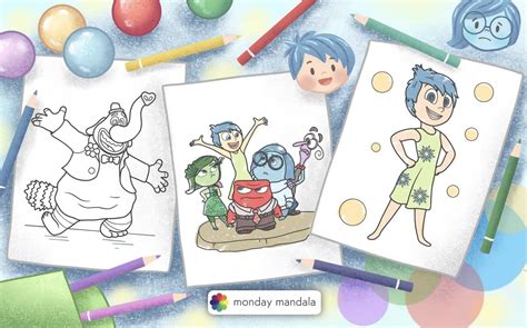 Printable Inside Out Characters Inside Out Printable Masks Etsy