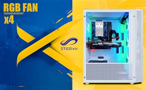 Stgsivir Gaming Pc White Gaming Computer Desktop Tower Intel 10th Gen