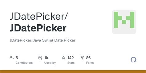Github Jdatepickerjdatepicker Jdatepicker Java Swing Date Picker