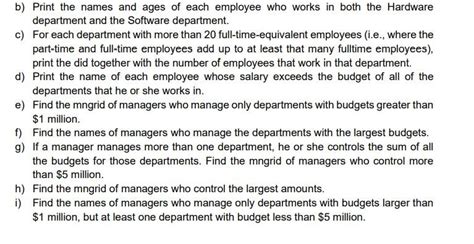 Solved Create Table Empl Eid Integer Primary Key