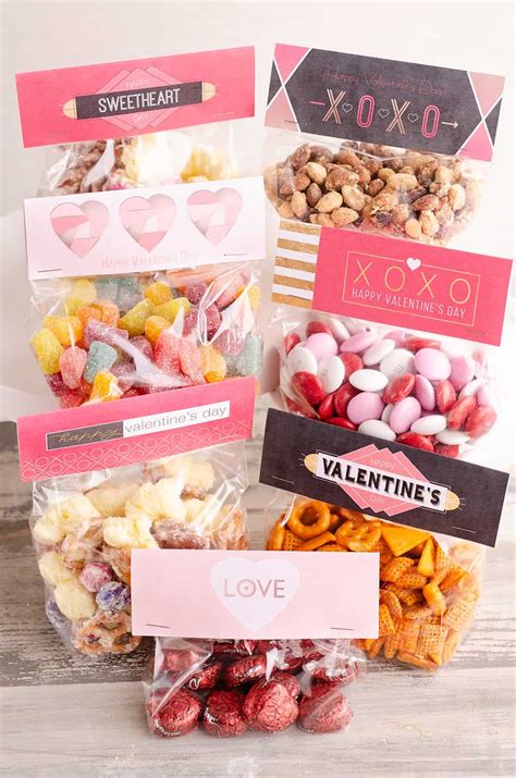 Free Printable Valentine Treat Bag Toppers Easy Diy T Idea