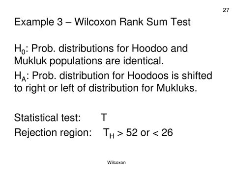 ppt wilcoxon rank sum test powerpoint presentation free download