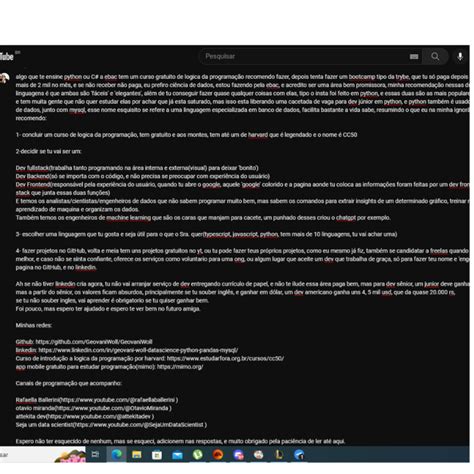 Python Datascientist Lógicadeprogramação Devs Github