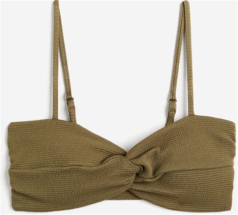 Handm Padded Twist Detail Bikini Top Shopstyle Two Piece Swimsuits