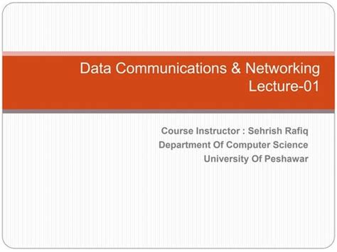 Presentation On Data Communication Pptx Computer Networking Computing
