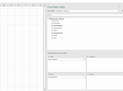 analysis services how to show the original parameters of pivot table excel after computing