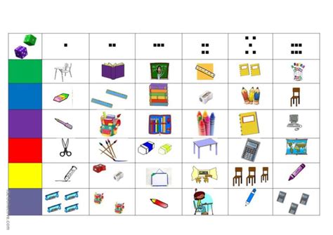 Classroom Objects Board Game English ESL Worksheets Pdf Doc