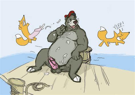 Rule 34 Balls Baloo Bear Canine Cum Disney Fox Hat Male Male Only