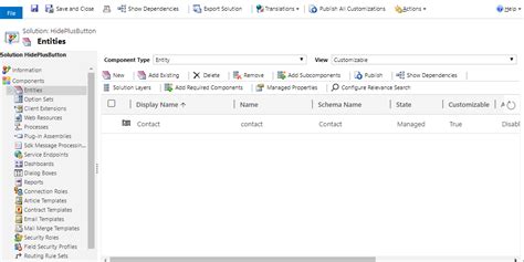 Hiding The Plus Button On A Subgrid In Dynamics Carl De Souza