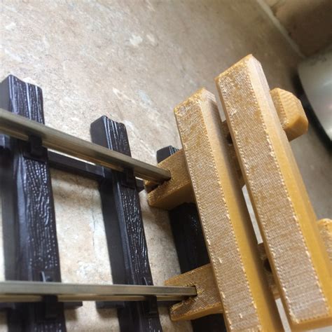 3d Printable Buffer Stop For Peco 45mm Track By Simon