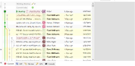Gray Panel Next To Commit List · Issue 10962 · Gitextensions