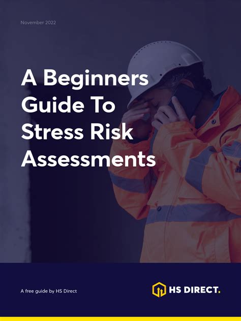 Stress Risk Assessment Guide Pdf Occupational Safety And Health Risk