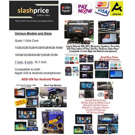 Various Android Player Modelssizesaccessories Singapore