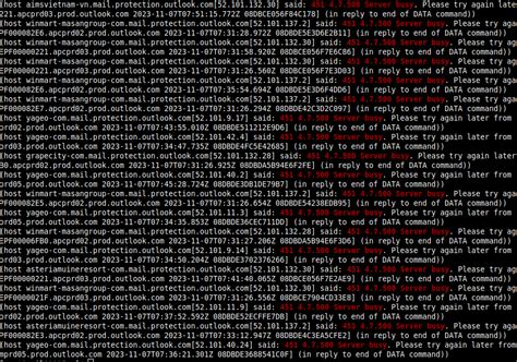 451 47500 Server Busy Please Try Again Later Microsoft Qanda